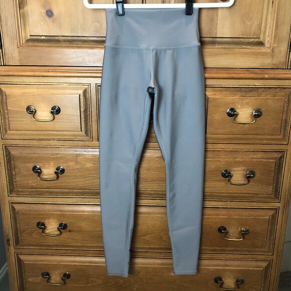 ALO Yoga | Pants & Jumpsuits | Alo Yoga Silver Gray Leggins | Poshmark
